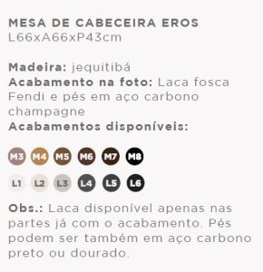 Mesa de Cabeceira Eros - CSM Decor